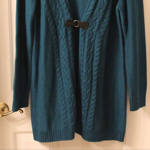 Calvin Klein | Sweaters | Calvin Klein Tealturquoise Cardigan Xl | Poshmark